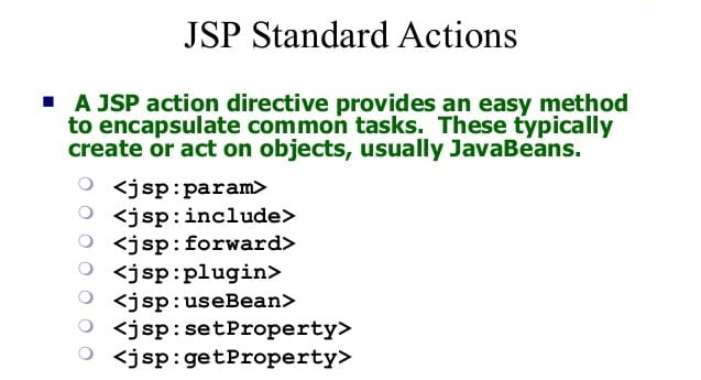 Standard Actions Javabeans Core Jsp In Hindi Bccfalna