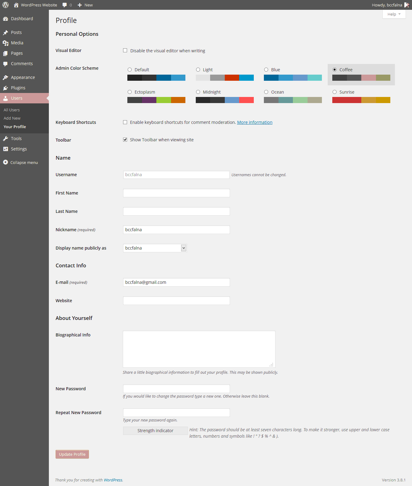WordPress User Management WordPress User Management