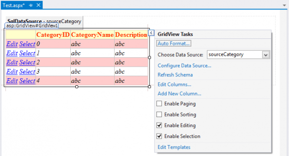 ASP GridView Formatting – The Rich Data Control – BccFalna.com