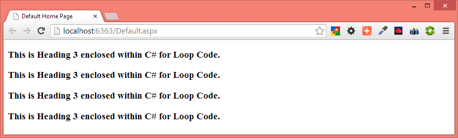 Making Page Dynamic Using Inline Code Block
