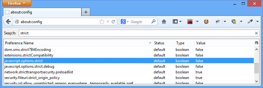 FireFox Tools – Console Window