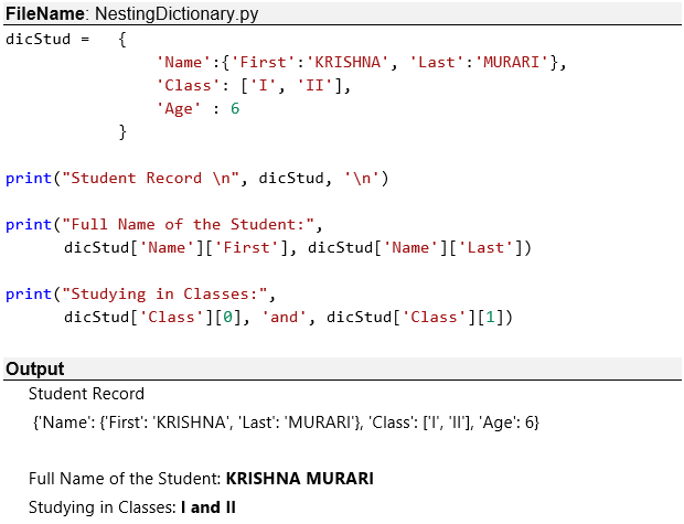 Dictionaries Nesting In Python Core Python In Hindi